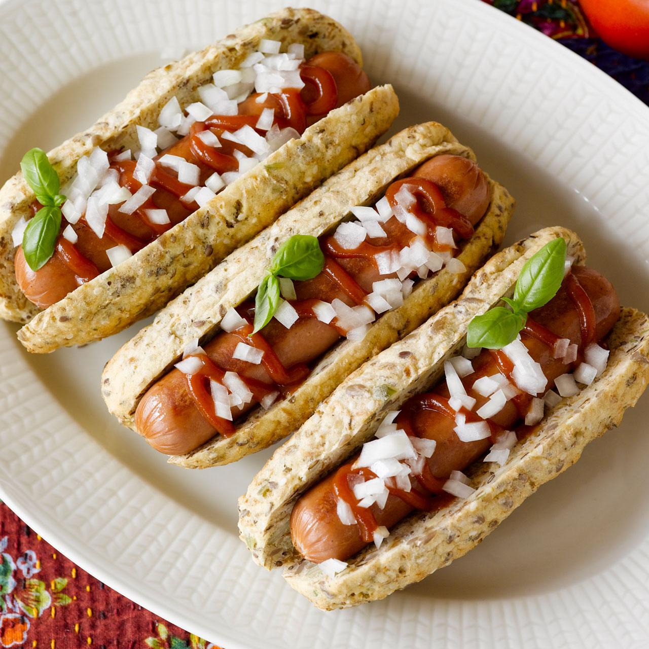 Hot dog buns with bread mix - Sukrin